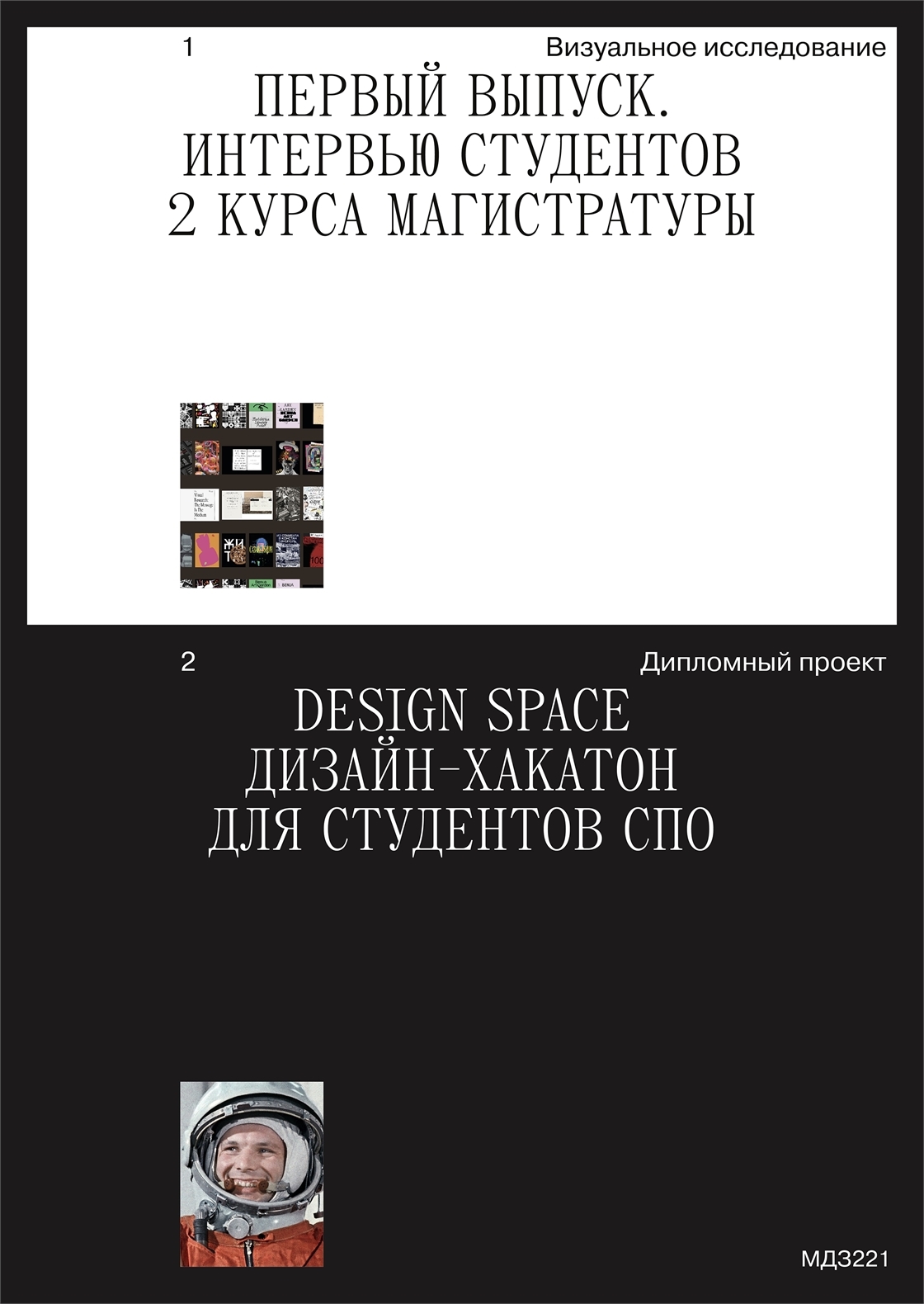 Студенческое портфолио / дипломный проект / визуальное исследование