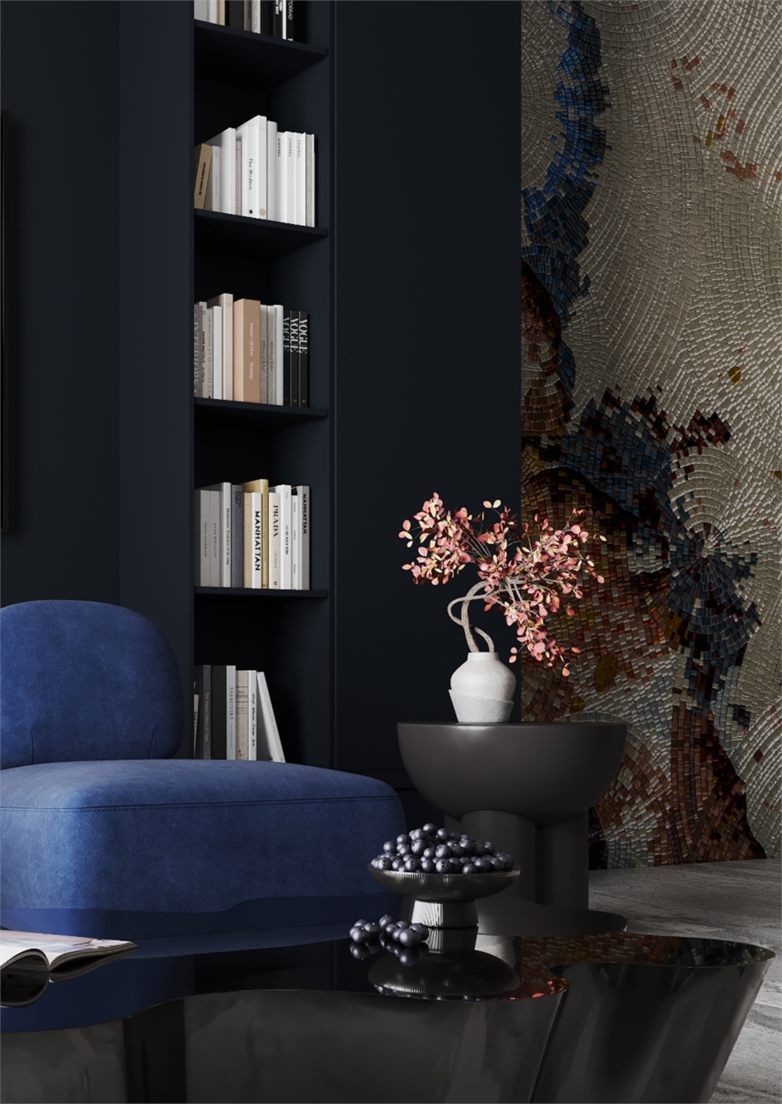 Студенческое портфолио / Семейная квартира в стиле нео-ар-деко